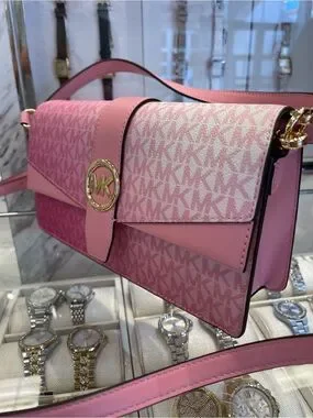 Michael Kors | Bags | Michael Kors Greenwich Md Ombr Signature Logo ...